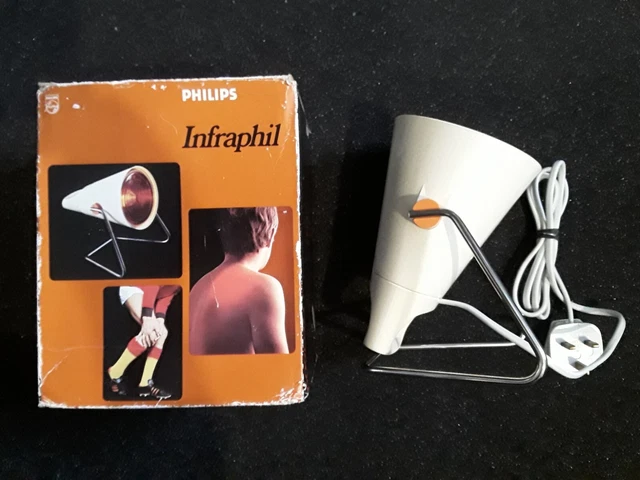 VINTAGE PHILIPS INFRAPHIL Health Lamp For Muscle Pain & Heat £13.99 ...