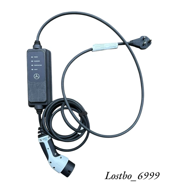 GENUINE MERCEDES BENZ EV Charging Cable Type 2 3-Pin Plug Home Charger ...