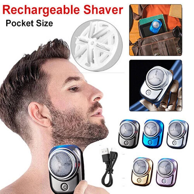 RASOIR ÉLECTRIQUE HOMME Portable Usb Rechargeable Mini-Rasage Tondeuse ...