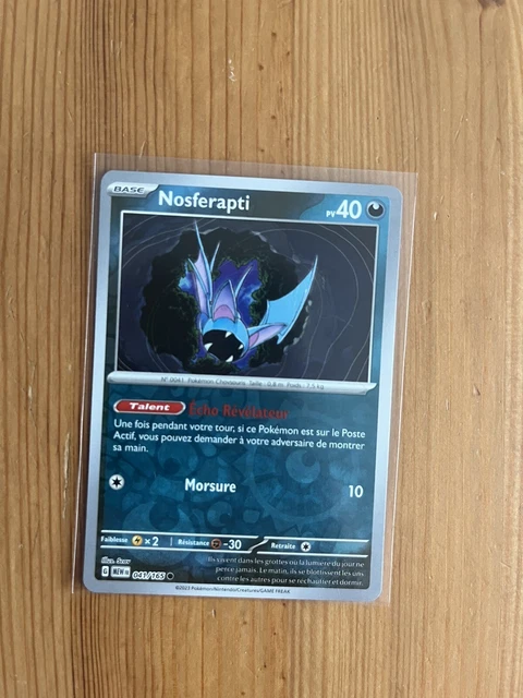 NOSFERAPTI REVERSE - Pokémon 041/165 Ev3.5 Ecarlate Et Violet Mew 151 Neuf Fr EUR 1,00 - PicClick FR