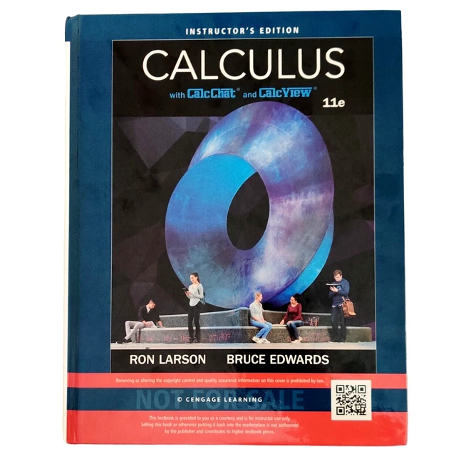 CALCULUS (11E) WITH CalcChat & CalcView by Larson/Edwards Instructor's ...