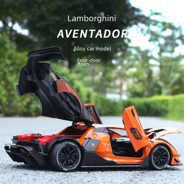 24 RAMBO SV12 Gini alloy car model with sound and light realistic ...