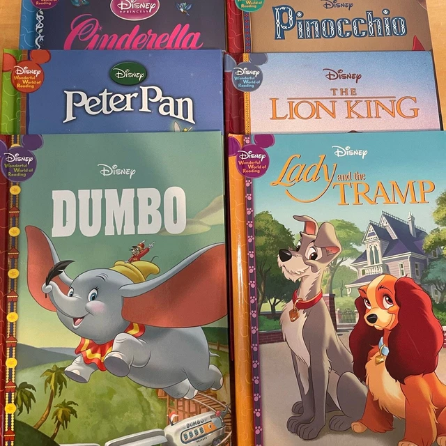 DISNEY EARLY MOMENTS Wonderful World of Reading Classic Stories 6 Books ...