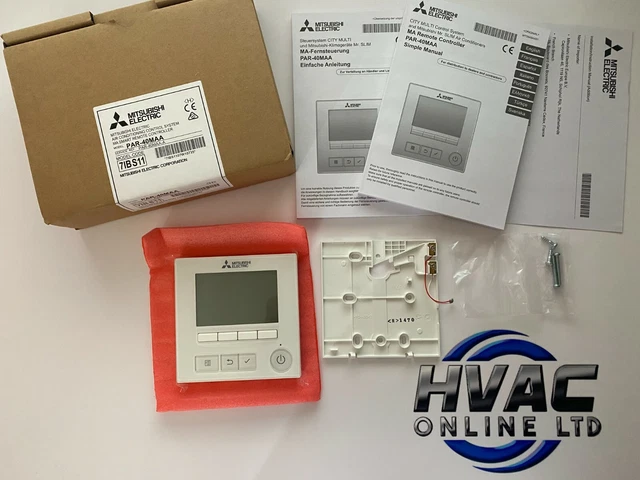 MITSUBISHI ELECTRIC DELUXE PAR-40MAA hard wired remote controller Par33 ...