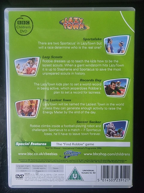 Lazytown No Ones Lazy In Lazytown Dvd 2007 Magnus Scheving Cert U £367 Picclick Uk