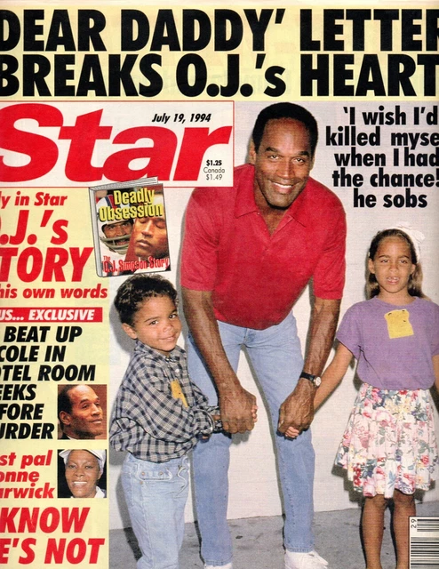 STAR MAGAZINE JULY 19 1994 OJ Simpson Dionne Warwick Baywatch Princess ...