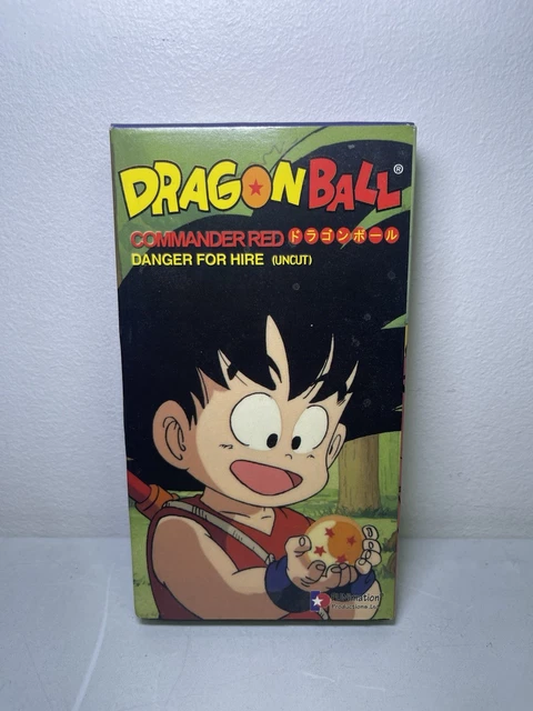 VINTAGE DRAGON BALL Commander Red Danger for Hire Uncut Version VHS ...