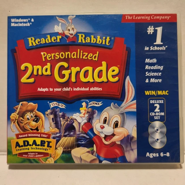 THE LEARNING COMPANY Reader Rabbit Personalized 2nd Grade for PC or MAC ...