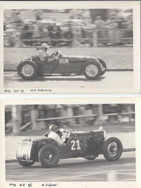 INTERNATIONAL MOTOR SHOW 1956 Melbourne MG race car pair photo O Stone ...