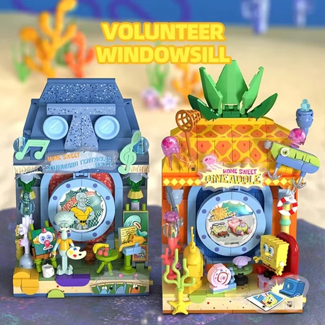 SPONGEBOB SQUAREPANTS PINEAPPLE House Building Blocks Model for Kids £ ...