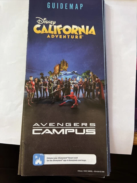 DISNEYLAND CALIFORNIA ADVENTURE Guide Map 2022, NEW £1.01 - PicClick UK