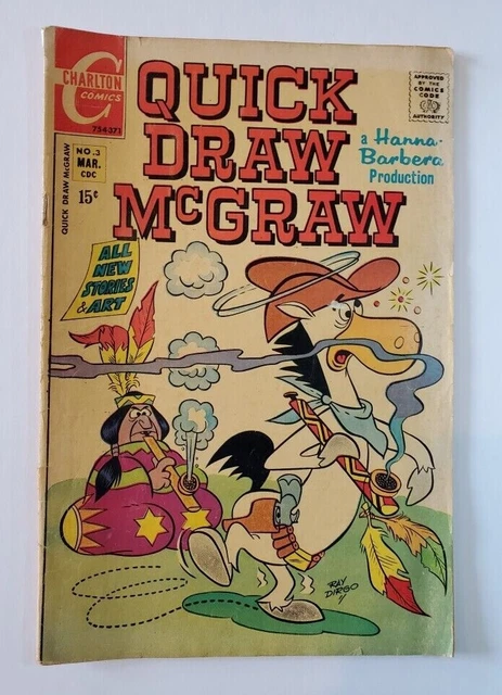 QUICK DRAW MCGRAW Comic 3 Hanna Barbera Charlton Comics 1971 Snooper ...