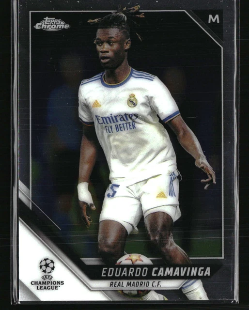 CARTE DE FOOTBALL Eduardo Camavinga 2022 Topps chrome UEFA Champions ...
