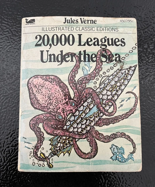 20,000 LEAGUES UNDER the Sea-pbk-Jules Verne-Moby-1977-Illustrated ...