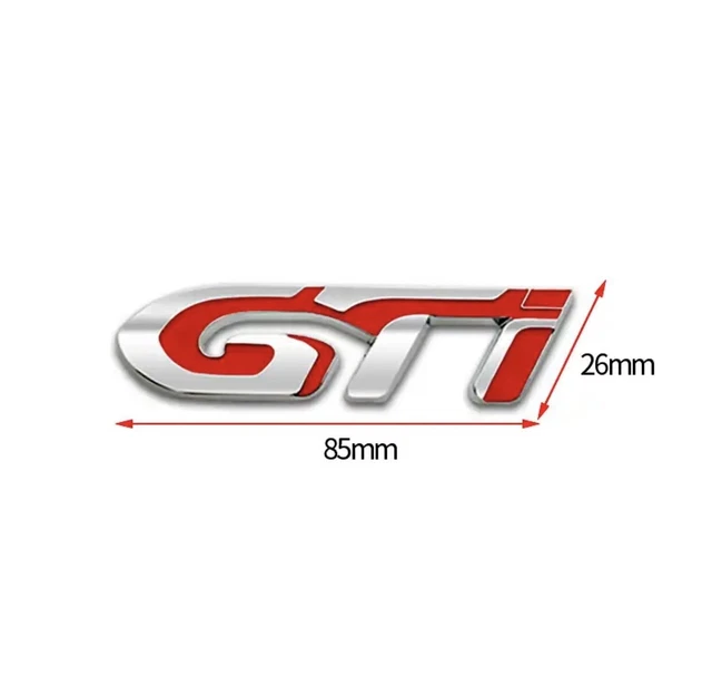LOGO EMBLEME GTI Rouge pour Peugeot Coffre Aile 208 308 508 2008 3008 ...