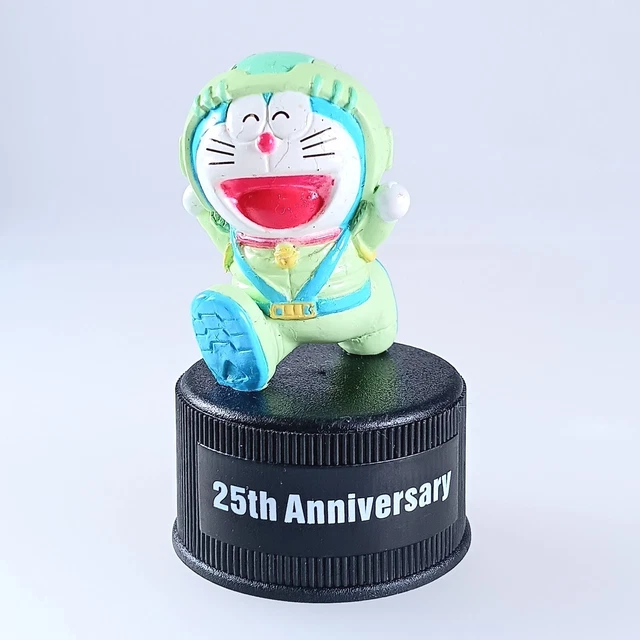 DORAEMON MOVIE 25TH Anniversary Bottle Cap Figure Seven-Eleven Limited ...