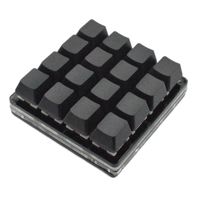16-KEY BLACK KEYPAD Mechanical Keyboard Custom Shortcut Programmable ... 16-KEY BLACK KEYPAD Mechanical Keyboard Custom Shortcut Programmable ...