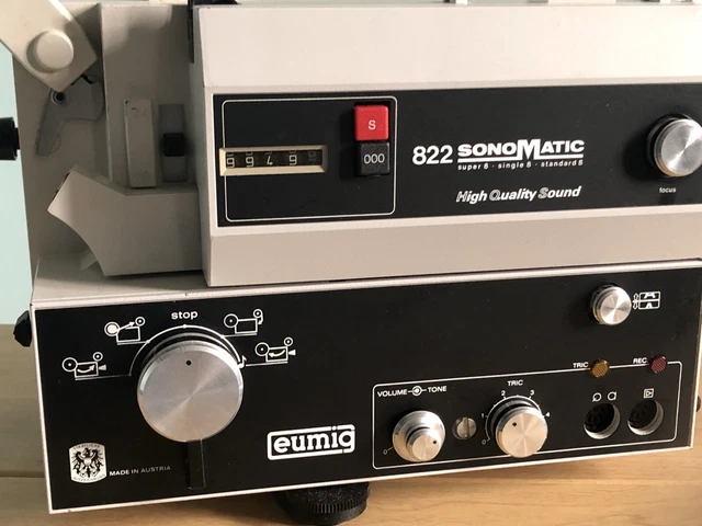 EUMIG 822 SONOMATIC Super 8 Cine Sound Projector - Takes 600ft Spools - DEFECT £74.80 - PicClick UK