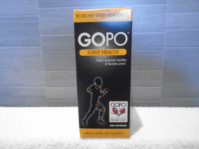 GOPO JOINT HEALTH 200 capsules ROSE -HIP VITAMIN C £14.00 - PicClick UK