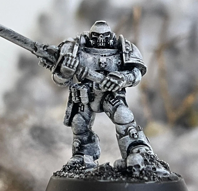 SPACE MARINE TRUE scale conversion 40k First Born kit bash bits Power ...