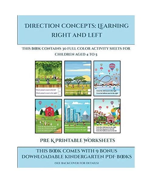 PRE K PRINTABLE Worksheets (Direction concepts: left and right) : This ...