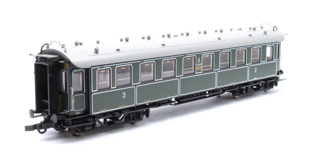 ROCO 'HO' GAUGE 45582 K.bay.sts.b Green 3Rd Class Platinum Bavarian ...