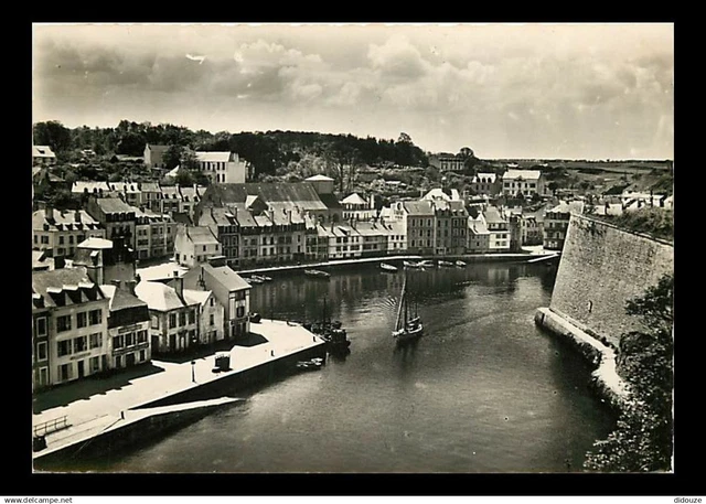56 - BELLE Ile en Mer - Le Palais - Le Port - Vue aérienne - CPSM grand ...