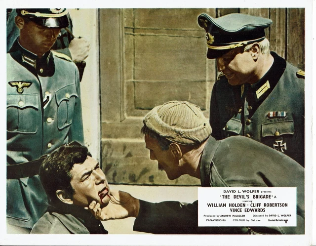 WILLIAM HOLDEN IN The Devil’s Brigade - 8x UK 8X10” Lobby Card Set 1968 ...