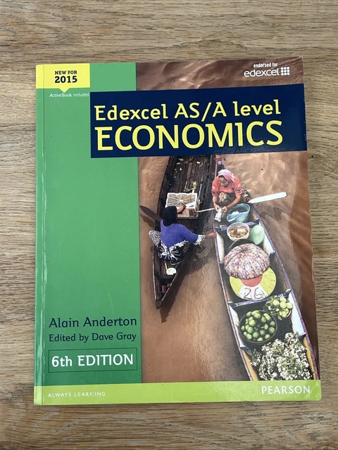 EDEXCEL AS/A LEVEL Economics Textbook by Alain Anderton Pearson 6th ...