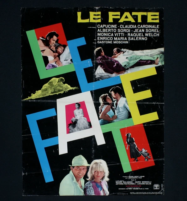 LE FATE MANIFESTO poster Vitti Claudia Cardinale Welch Alberto Sordi ...
