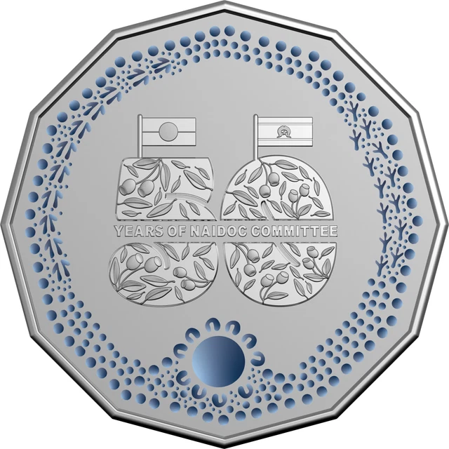 AUSTRALIA NAIDOC 50TH Anniversary 2024 50c Colour Uncirculated Coin In Hand!!! $95.00 - PicClick AU