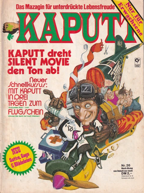 KAPUTT NR 26 Das Magazin für unterdrückte Lebensfreude Condor 1977 EUR ...