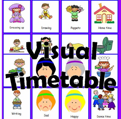 EYFS SEN VISUAL Timetable Display Teaching Resources Emotions Choosing ...