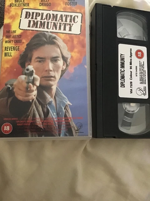 DIPLOMATIC IMMUNITY (VHS) Billy drago vhs £25.99 - PicClick UK
