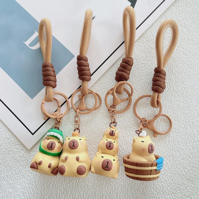 PORTE-CLÉS DE DESSIN animé, pendentif mignon Capybara, Figurine animale, EUR 8,28 - PicClick FR