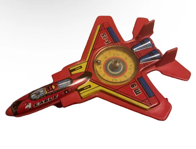 VINTAGE EAGLE M9 F-15 Fighter Jet Plane Roulette Compass $6.99 - PicClick