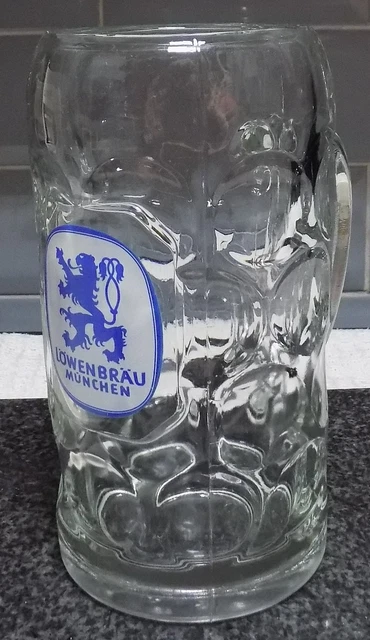 VINTAGE LOWENBRAU MUNCHEN German Beer Lager 2 Pint Glass Tankard £11.00 ...