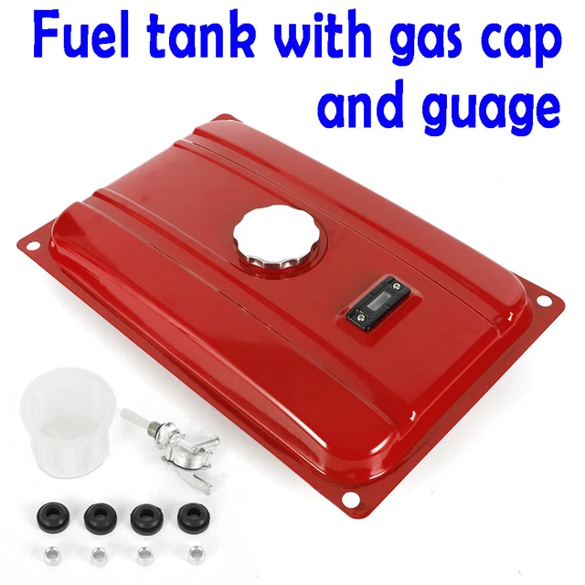 GENERATOR GAS FUEL Tank 5 GALLON W/ Filter Cap Gauge Petcock For EC2500 ...