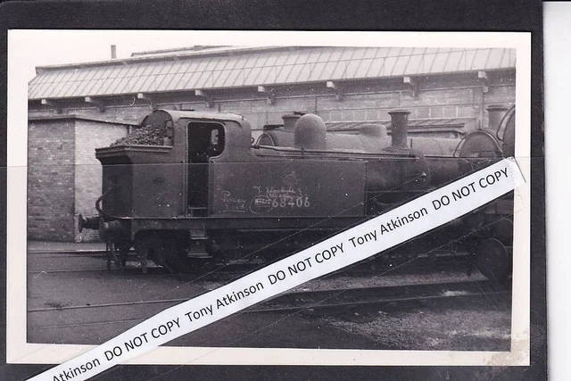 BR EX Lner - J77 Class 0-6-0T No. 68406 @ Thornaby - Vintage Image ...