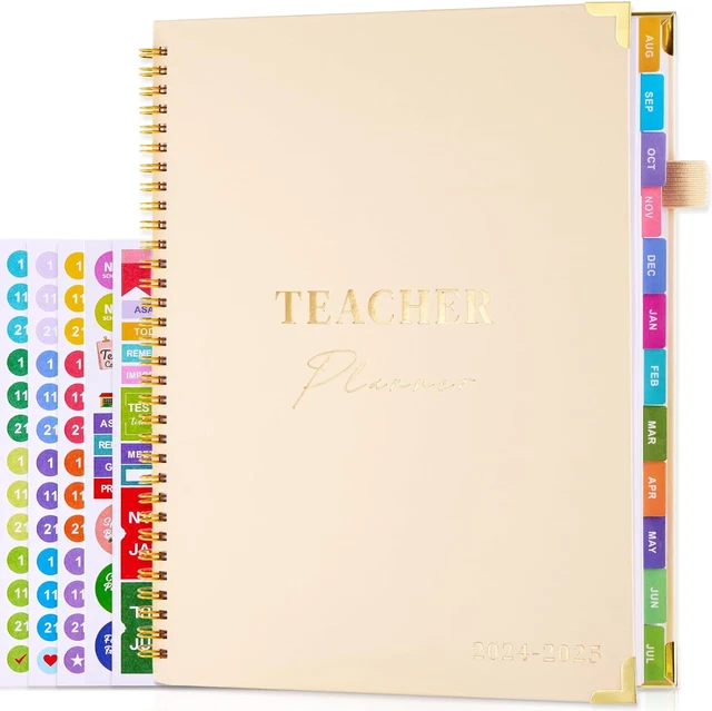 TEACHER PLANNER 2024-2025 Academic Year, Aug 2024- July 2025 Beige $25. ...