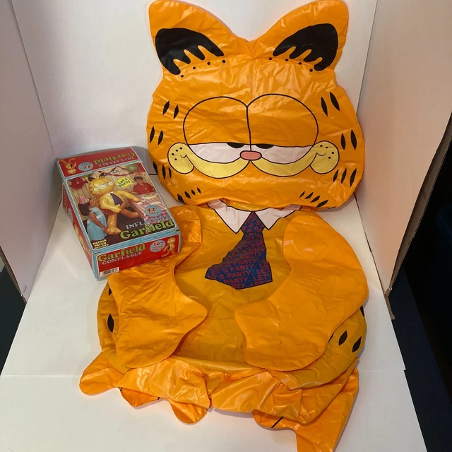 VINTAGE 42& GARFIELD Cat Comic Inflatable Figure 1987 Imperial Lets ...