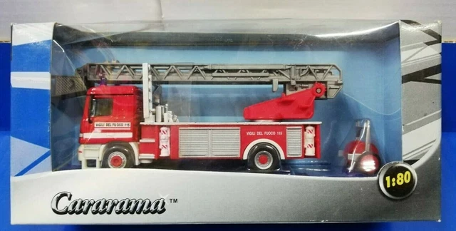 CARARAMA SCANIA AUTOGRU Dei Vigili Del Fuoco 1:80 EUR 9,90 - PicClick IT