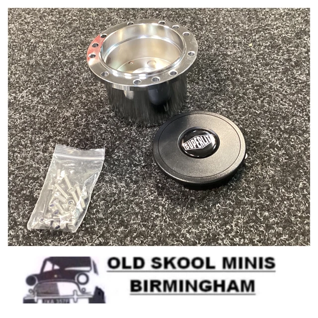 CLASSIC MINI SUPERLITE Steering Wheel Boss Kit With Black Centre 4GG6 £ ...