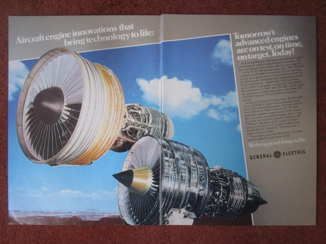 7/1982 PUB GENERAL Electric Aircraft Engine Snecma Cf6-80C Cfm56-3 ...