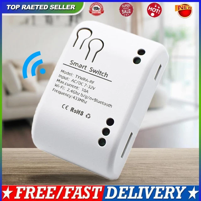 SELF-LOCKING RELAY MODULE One Way Inching Relay 2200W/10A for Alexa ...