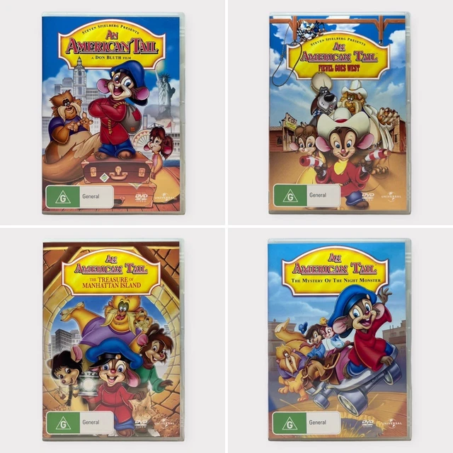AN AMERICAN TAIL: The Complete Film Quadrilogy 4x DVD Bundle - Region 2 ...