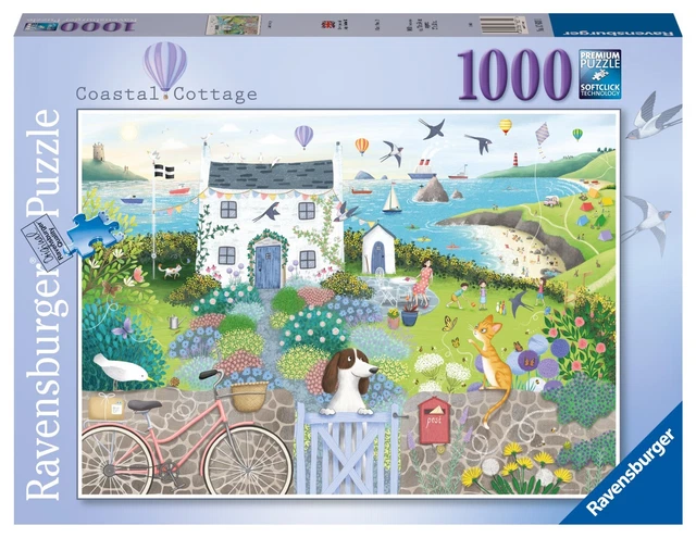 RAVENSBURGER PUZZLE*1000 TEILE*EMMA Allen*Coastal Cottage*Rarität*Ovp ...