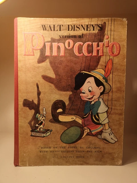 WALT DISNEY'S VERSION of PINOCCHIO Hardback 1940s £16.15 - PicClick UK