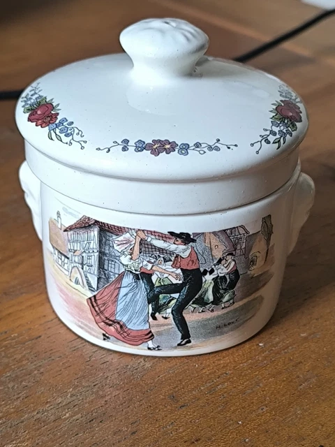 TERRINE POT A Foie Gras Sarreguemines Obernai décor Loux 1920/1950 EUR ...