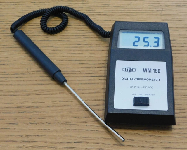 THERMOMETRE DIGITAL AVEC SONDE REFCO WM150 WM-150 -50°C +150°C à piles ...